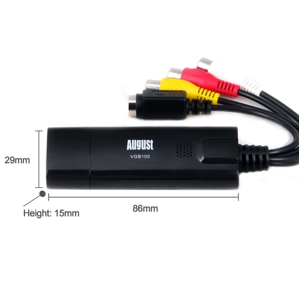 August VGB100 Capturadora Video RCA y SuperVideo Unboxing, Review y Tutorial – DavBar9 – Tu blog ...